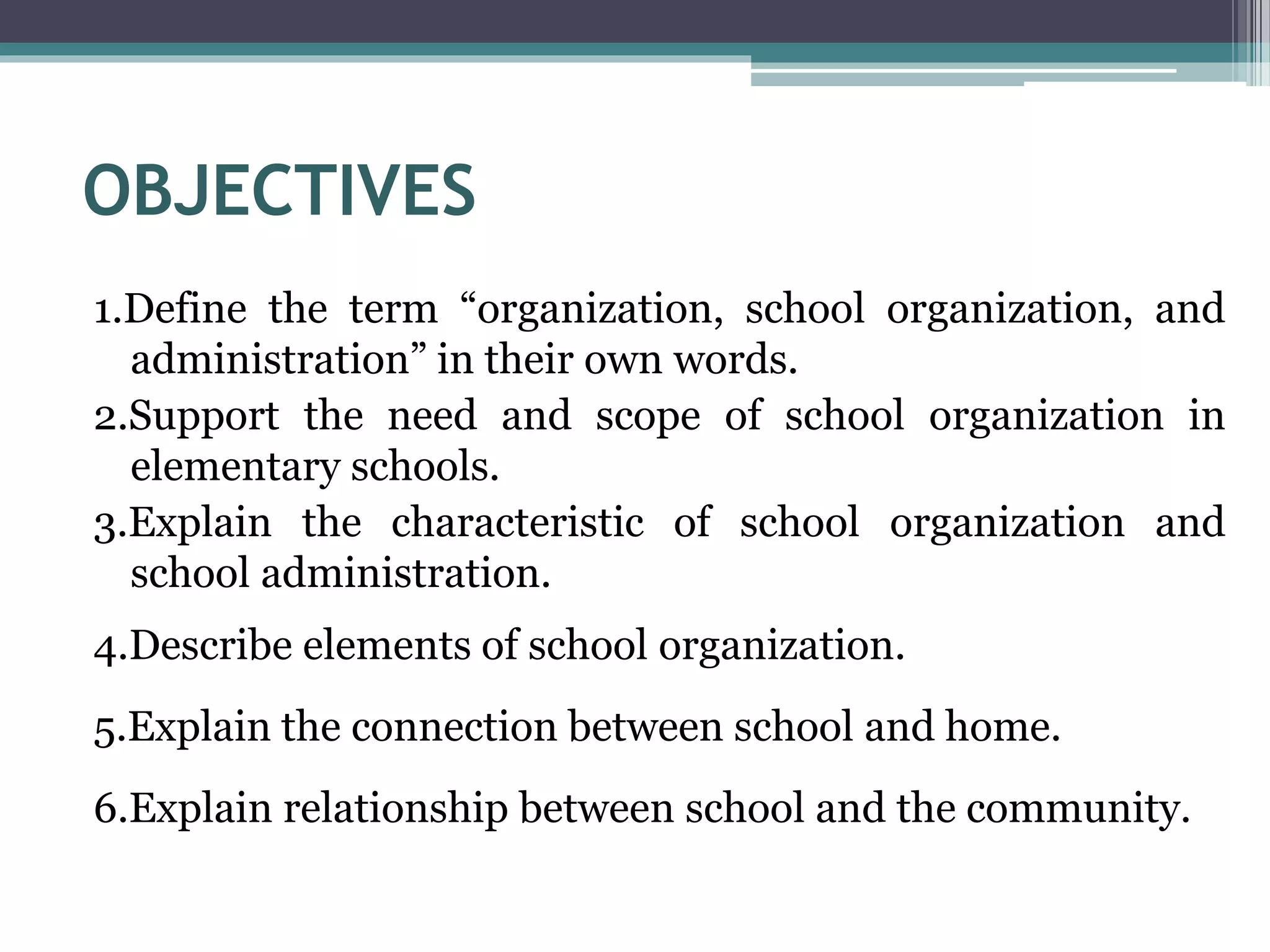 Organization and Administration | PPTX