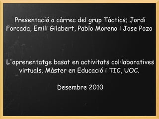 L'aprofitament didàctic de ClockingIT | PPT