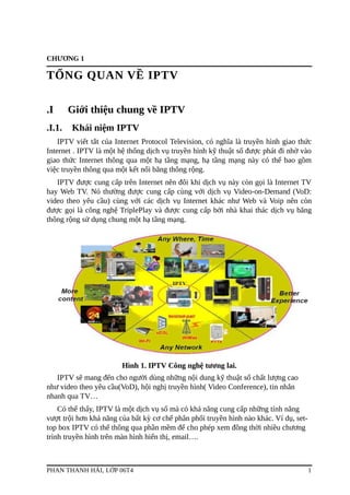 ĐỀ TÀI :TÌM HIỂU MULTICAST VÀ ỨNG DỤNG MULTICAST TRONG IPTV | PDF
