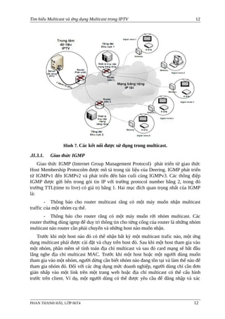 ĐỀ TÀI :TÌM HIỂU MULTICAST VÀ ỨNG DỤNG MULTICAST TRONG IPTV | PDF