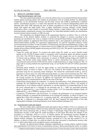 A dilution-based defense method against poisoning attacks on deep ...