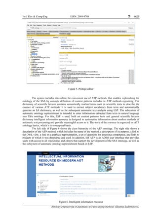 Ontology engineering of automatic text processing methods | PDF