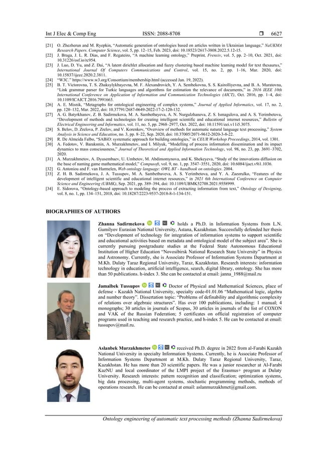 Ontology engineering of automatic text processing methods | PDF | Databases | Computer Software ...