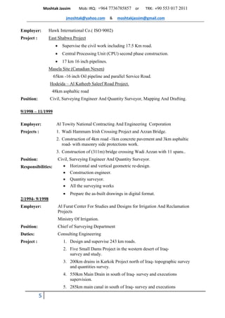 Moshtak CV 2016 Pic | PDF
