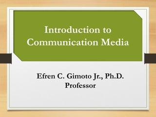 Communication Media | PDF