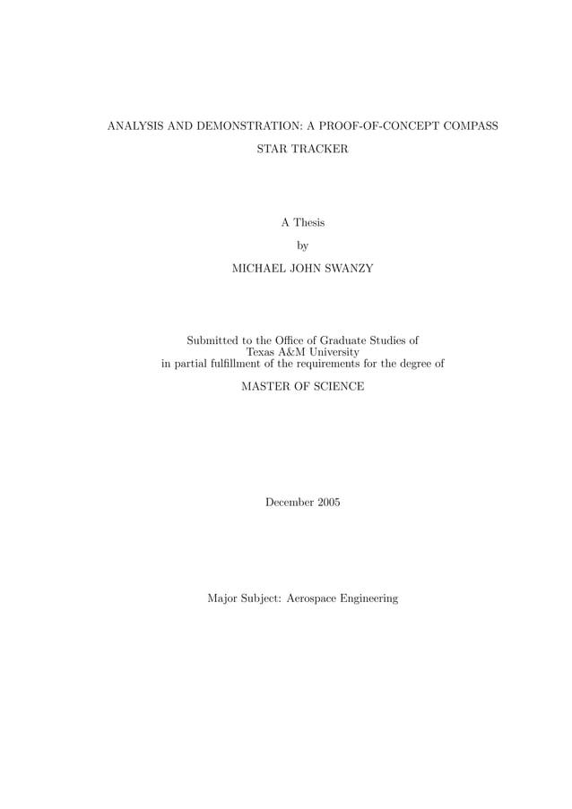 Michael Swanzy Thesis | PDF