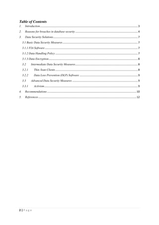 Database Security Analysis | PDF