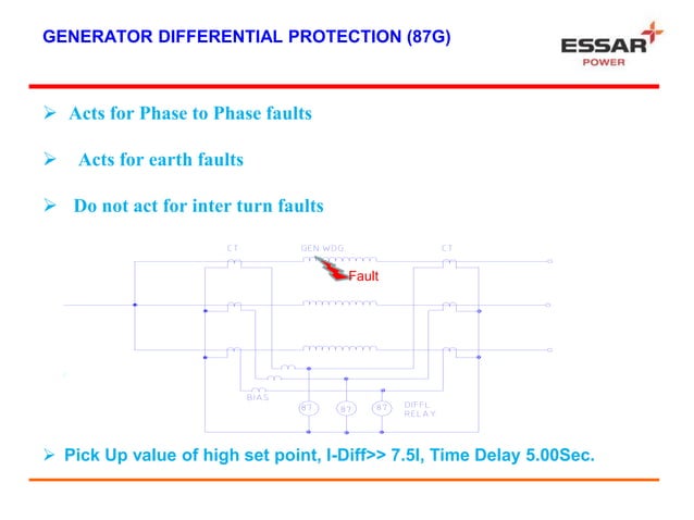 Genrator Relay Protection & Logics | PPTX