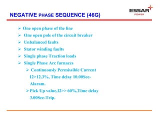 Genrator Relay Protection & Logics | PPTX