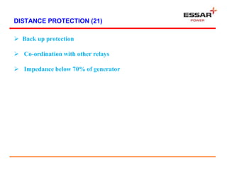 Genrator Relay Protection & Logics | PPTX