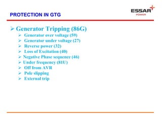 Genrator Relay Protection & Logics | PPTX