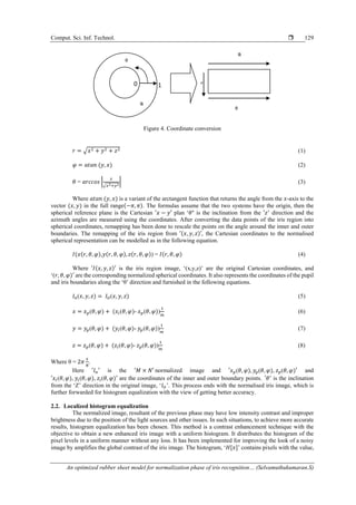 An optimized rubber sheet model for normalization phase of iris ...