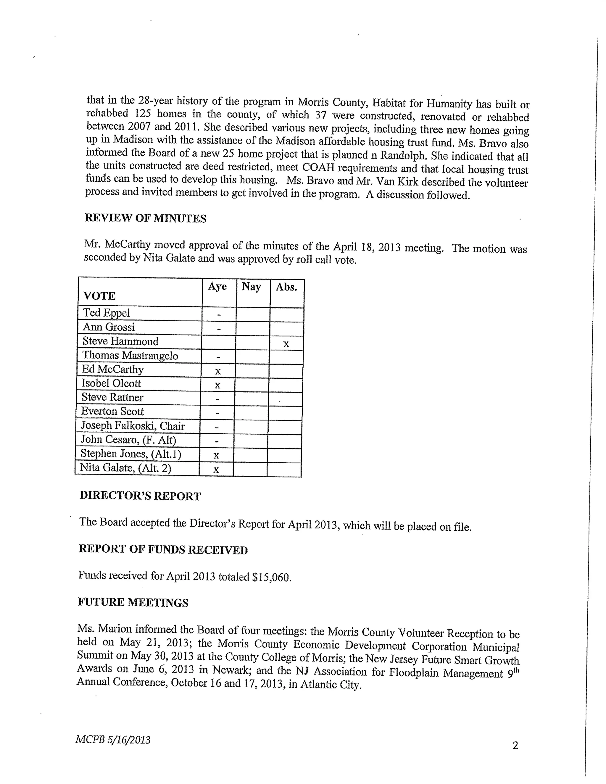 6 24 13 morris county re mcpb minutes | PDF