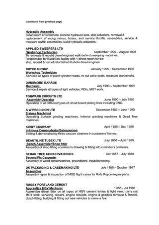 best CV SIMON SAMMONS 1 | PDF