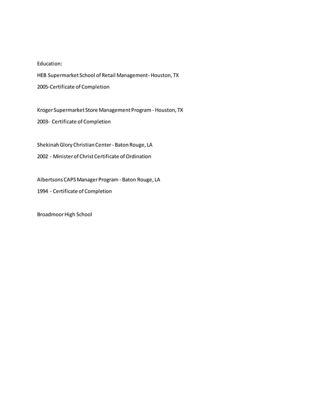 Melvin C. Beverly Resume 10.20.15