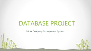 DATABASE PROJECT | PPTX