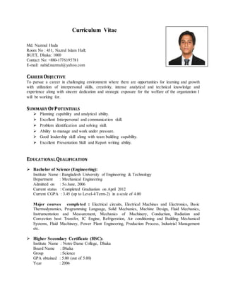 Nazmul CV | PDF