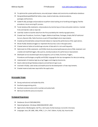 ABHINAV KAUSHIK(IT Professional) | DOCX