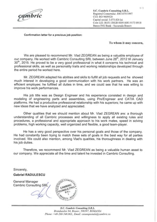 Confirmation letter CAMBRIC | PDF