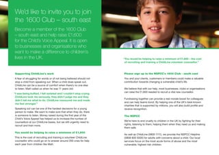 NSPCC 1600 Club Flyer | PPT