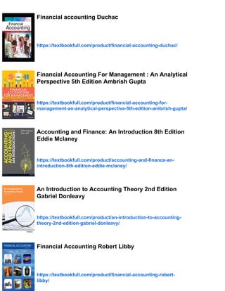 Financial Accounting: An Introduction 7th Edition Pauline Weetman | PDF