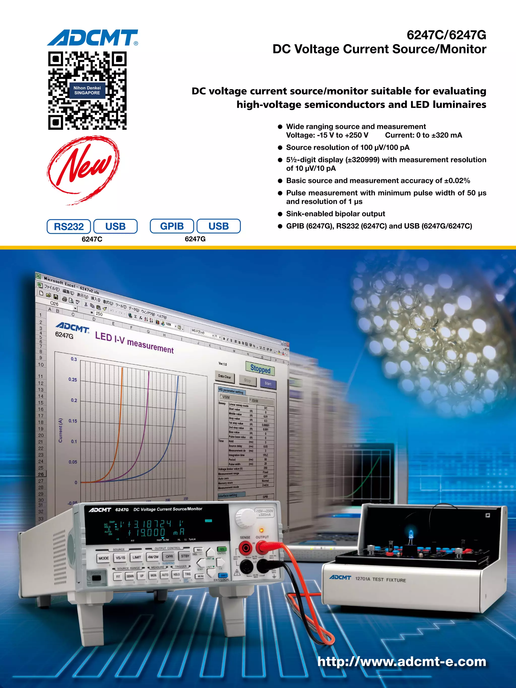ADCMT DC Voltage Current Source/Monitor 6247C / 6247G denkei | PDF ...
