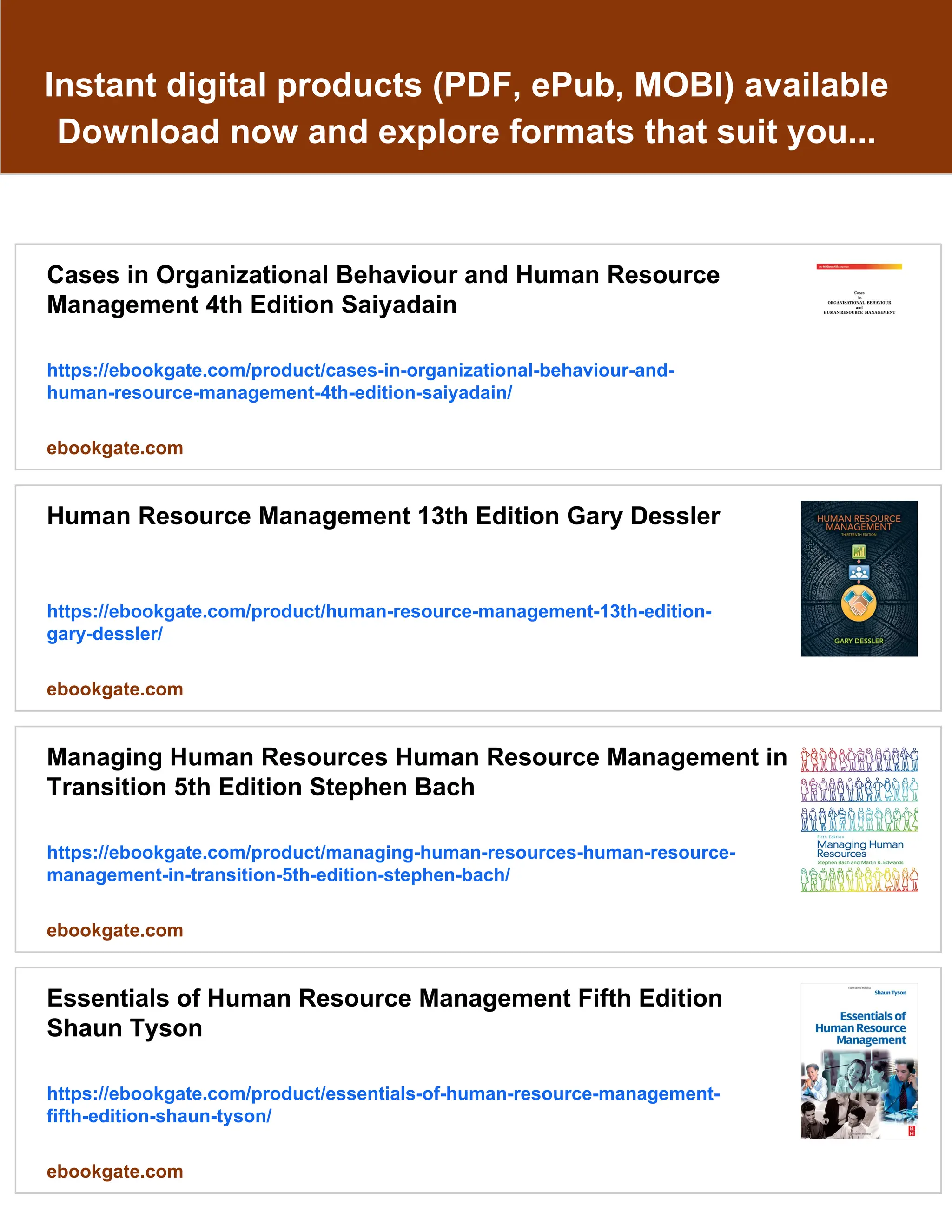 Human Resource Management 4th Edition Trevor Amos | PDF