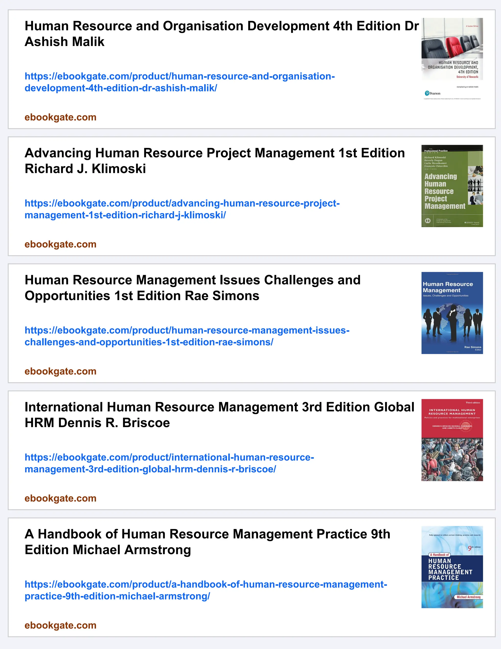 Human Resource Management 4th Edition Trevor Amos | PDF