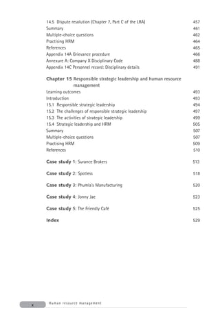 Human Resource Management 4th Edition Trevor Amos | PDF