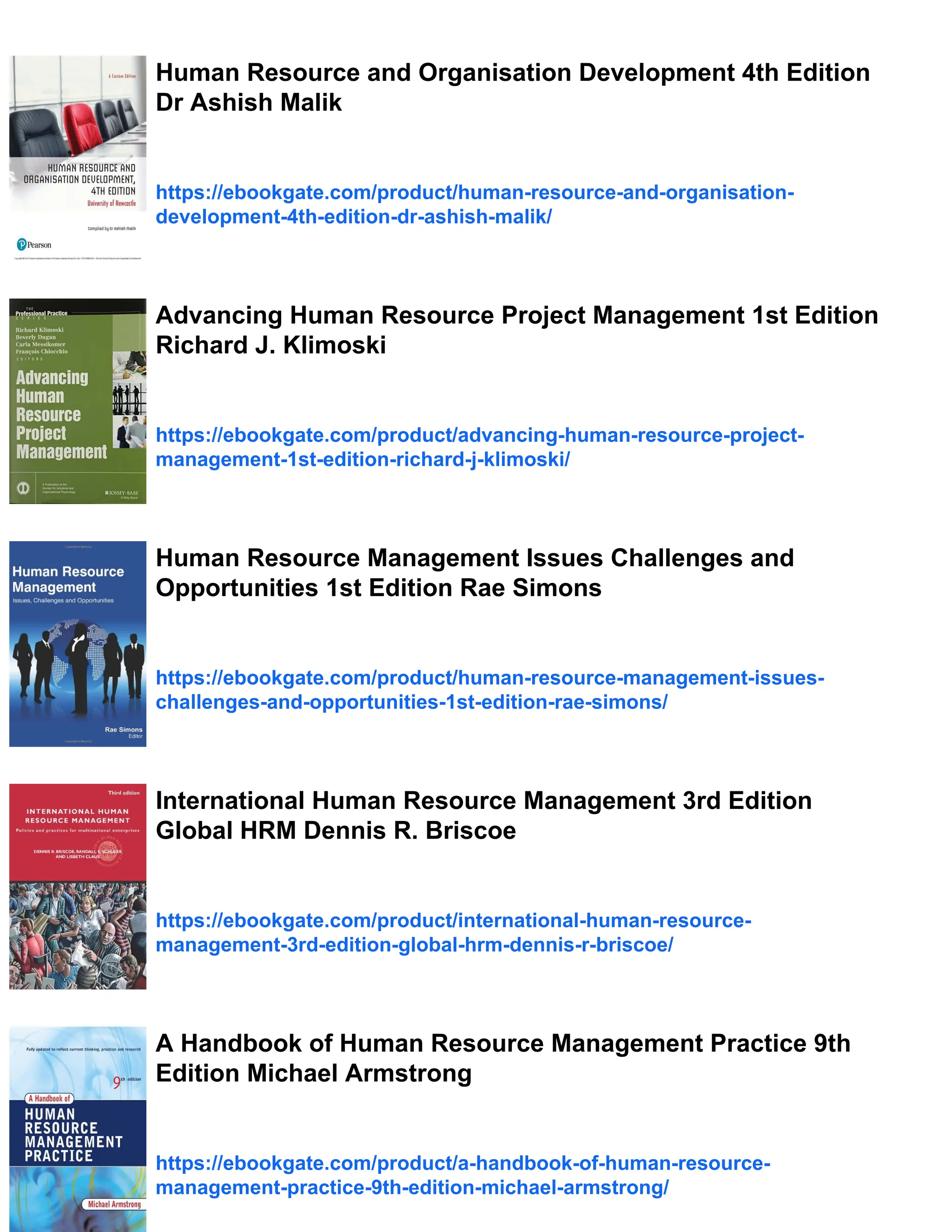 Human Resource Management 4th Edition Trevor Amos | PDF