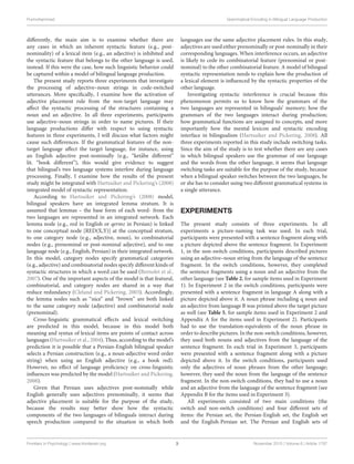 Grammatical encoding. PURMOHAMMAD | PDF