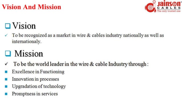 Jainson Cables India Pvt Ltd. | PPT