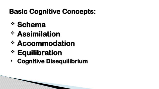 Piaget's Stages of Cognitive Development | PPTX