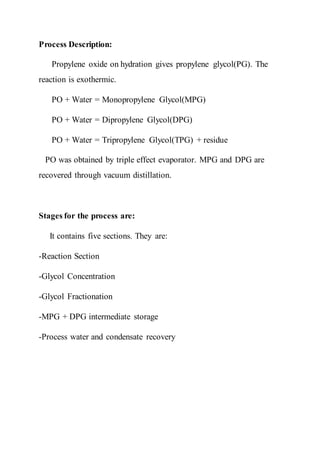 Propylene glycol Unit | DOCX