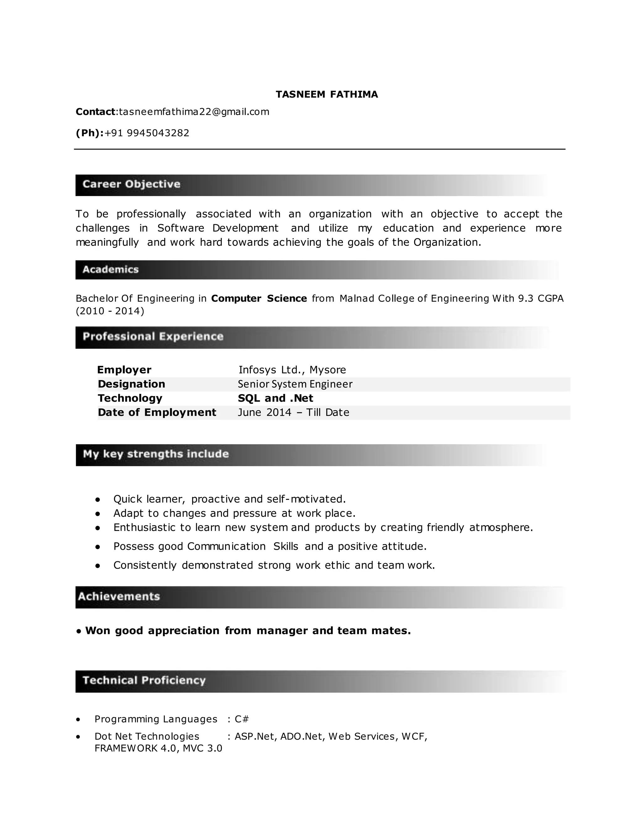 TasneemResume | DOCX