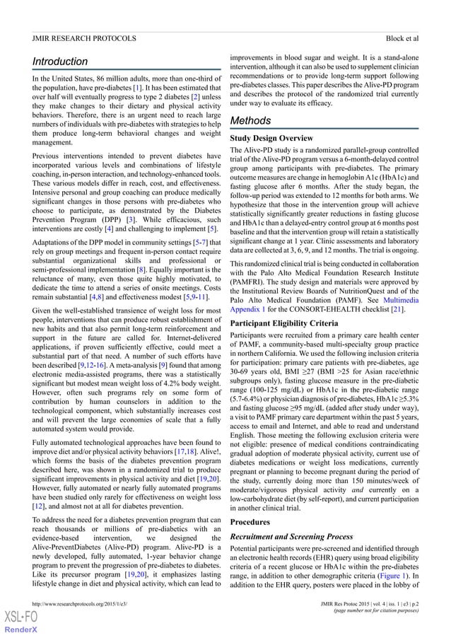 Alive-PD protocol and descriptive paper | PDF