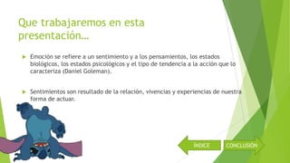 Presentación Power Point Emociones | PPTX