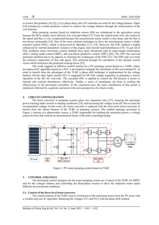 Fuzzy and predictive control of a photovoltaic pumping system based on three-level boost ...