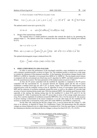 Fuzzy and predictive control of a photovoltaic pumping system based on three-level boost ...