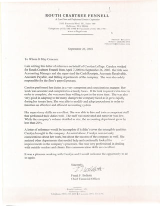 Carolyn LePage Reference Letters | PDF