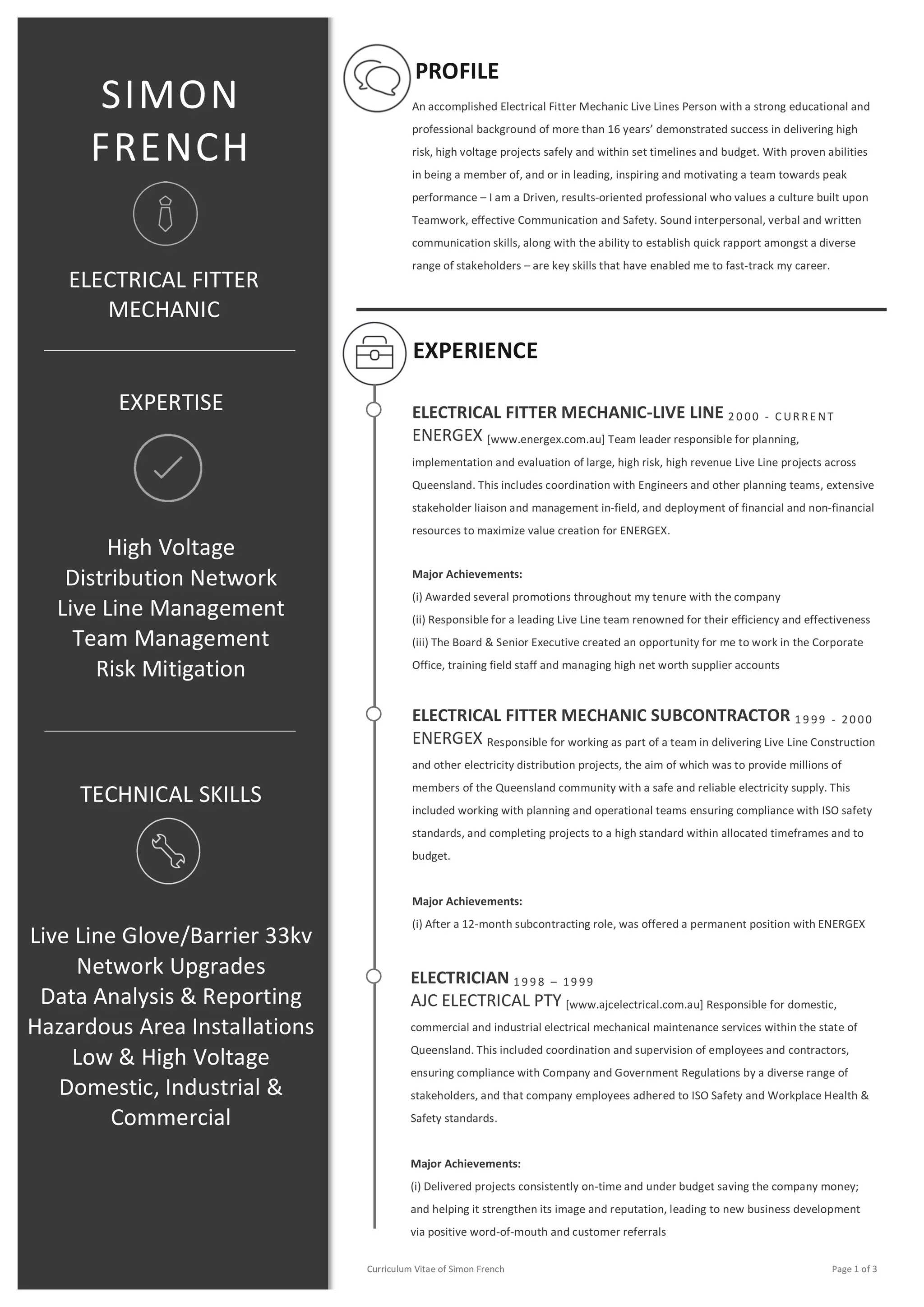 Curriculum Vitae of Simon French | PDF