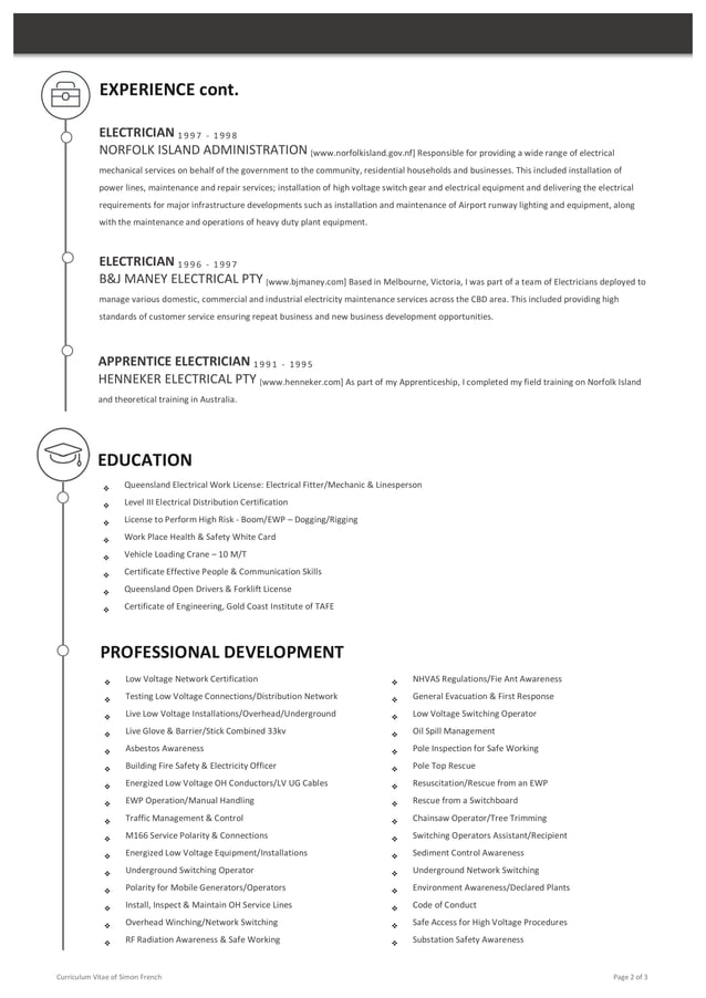 Curriculum Vitae of Simon French | PDF