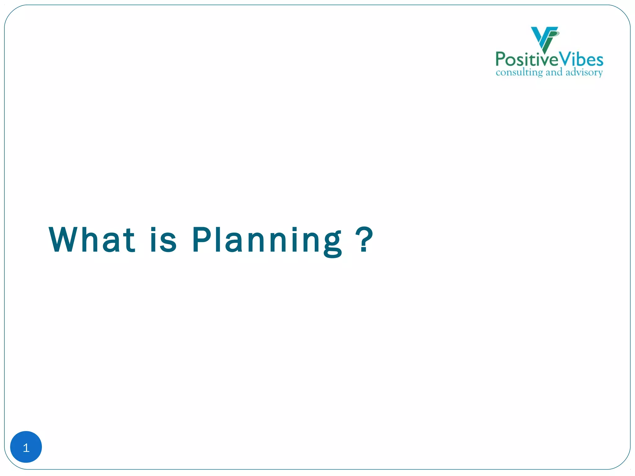 What is Planning | PPT