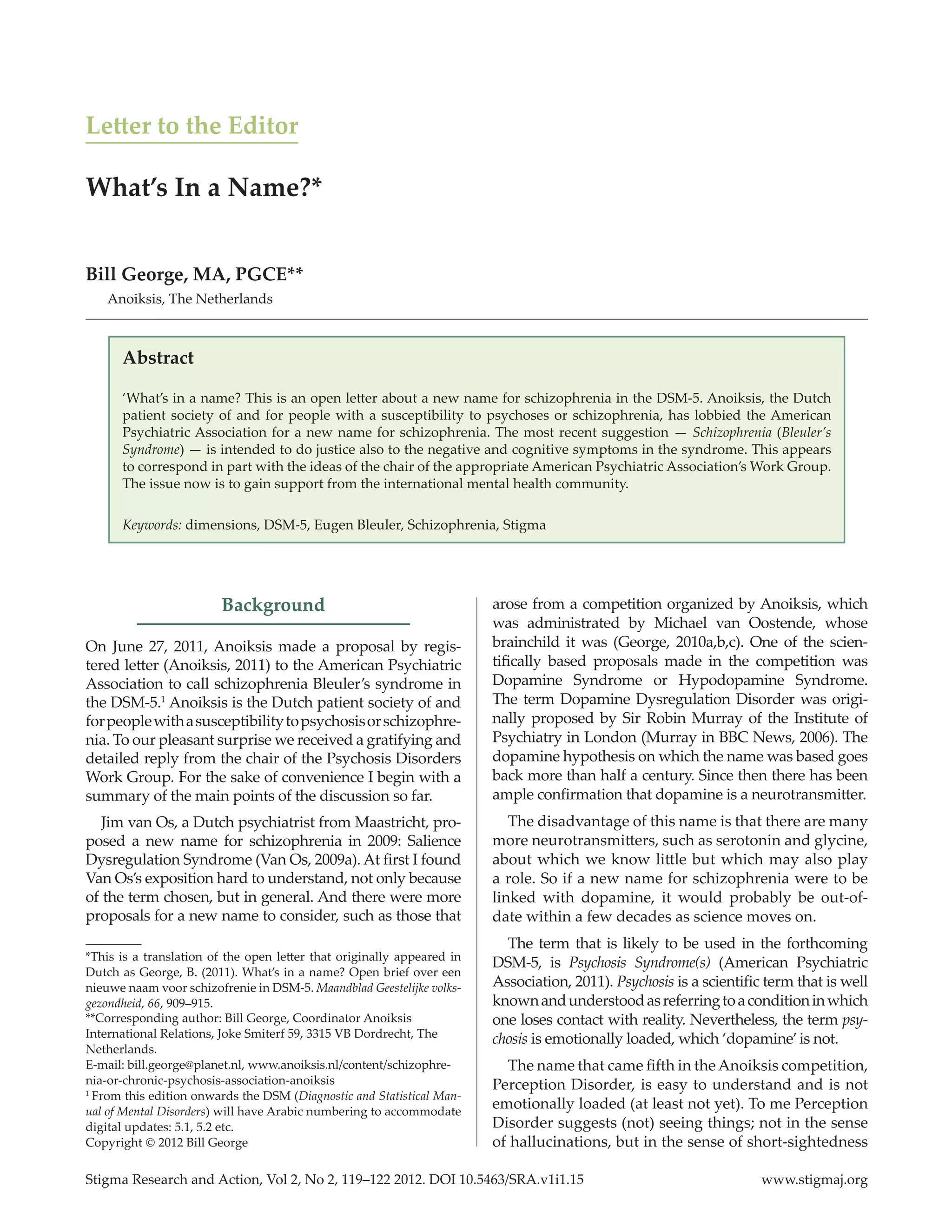 Bleuler's syndrome.58-177-1-PB | PDF