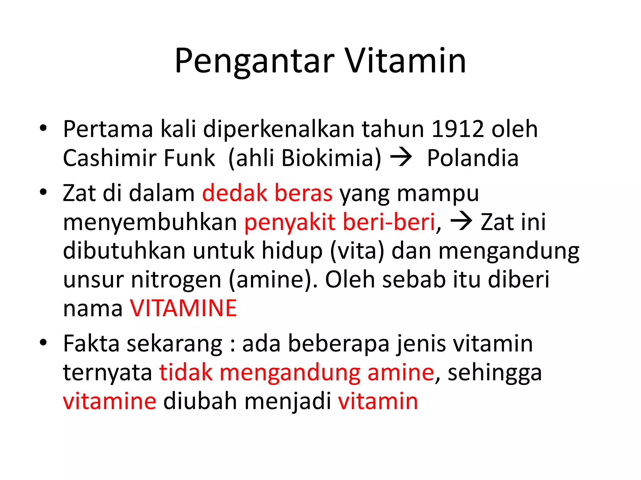 vitamin larut air | PPTX