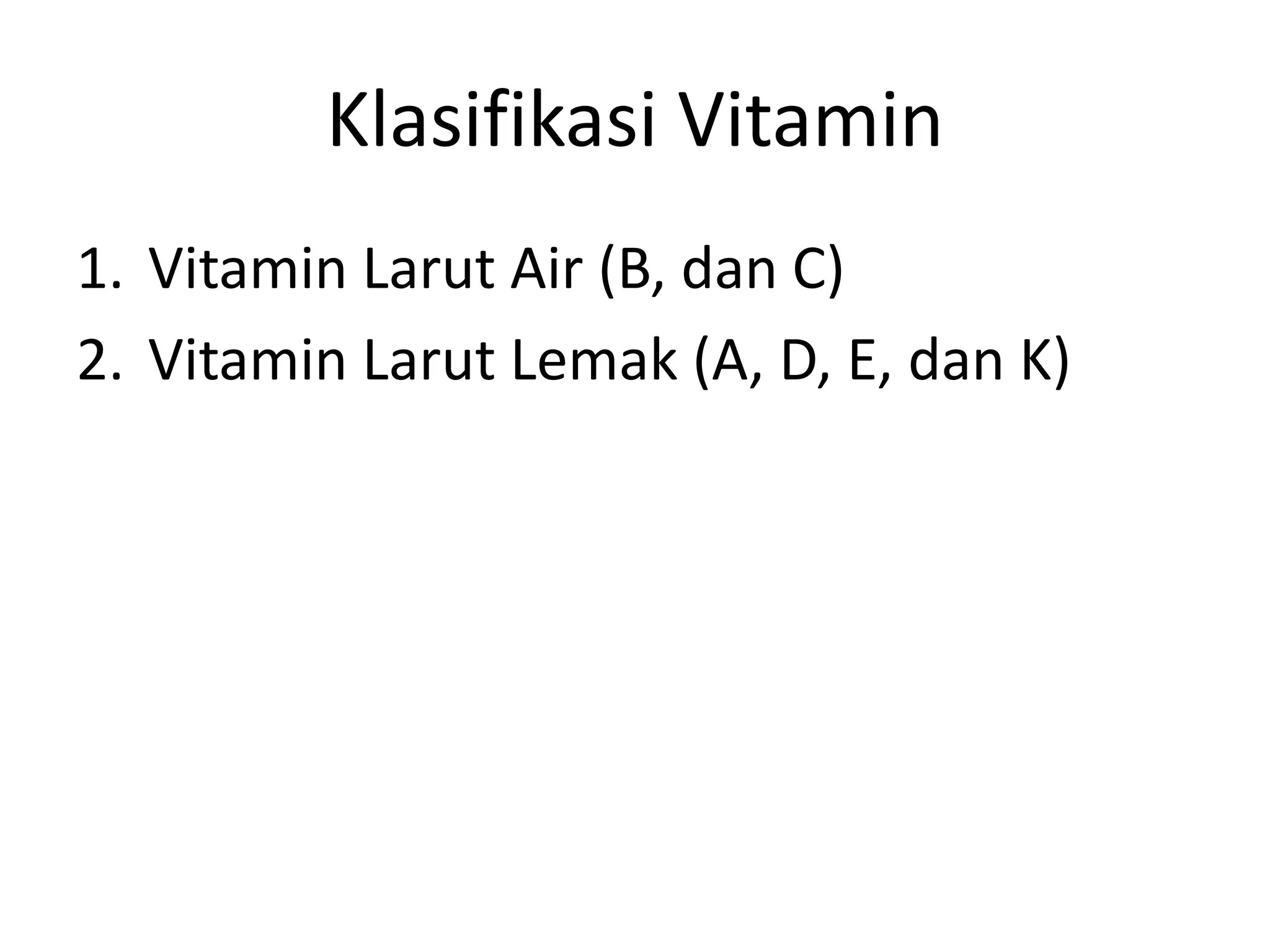 vitamin larut air | PPTX