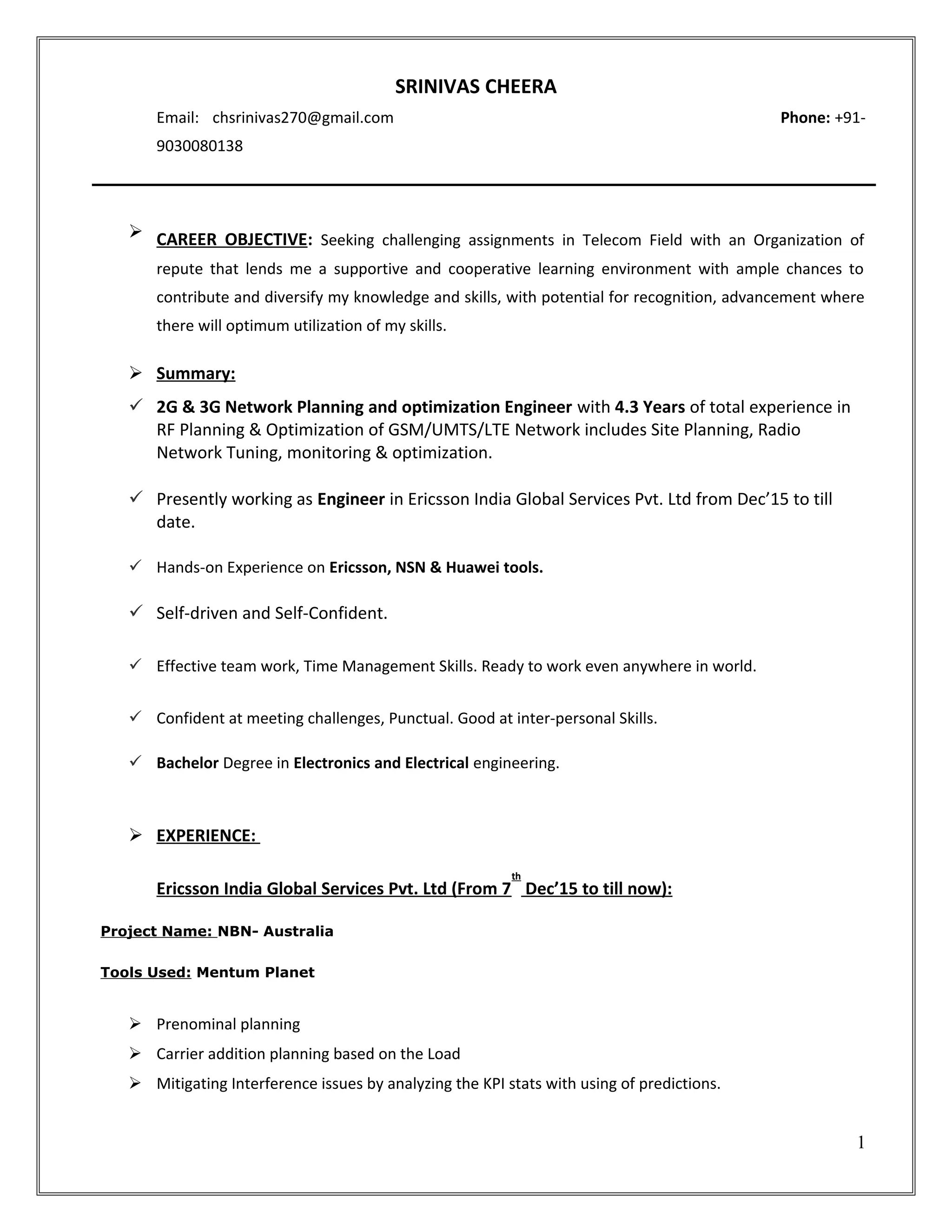 Resume_Srinivas | PDF