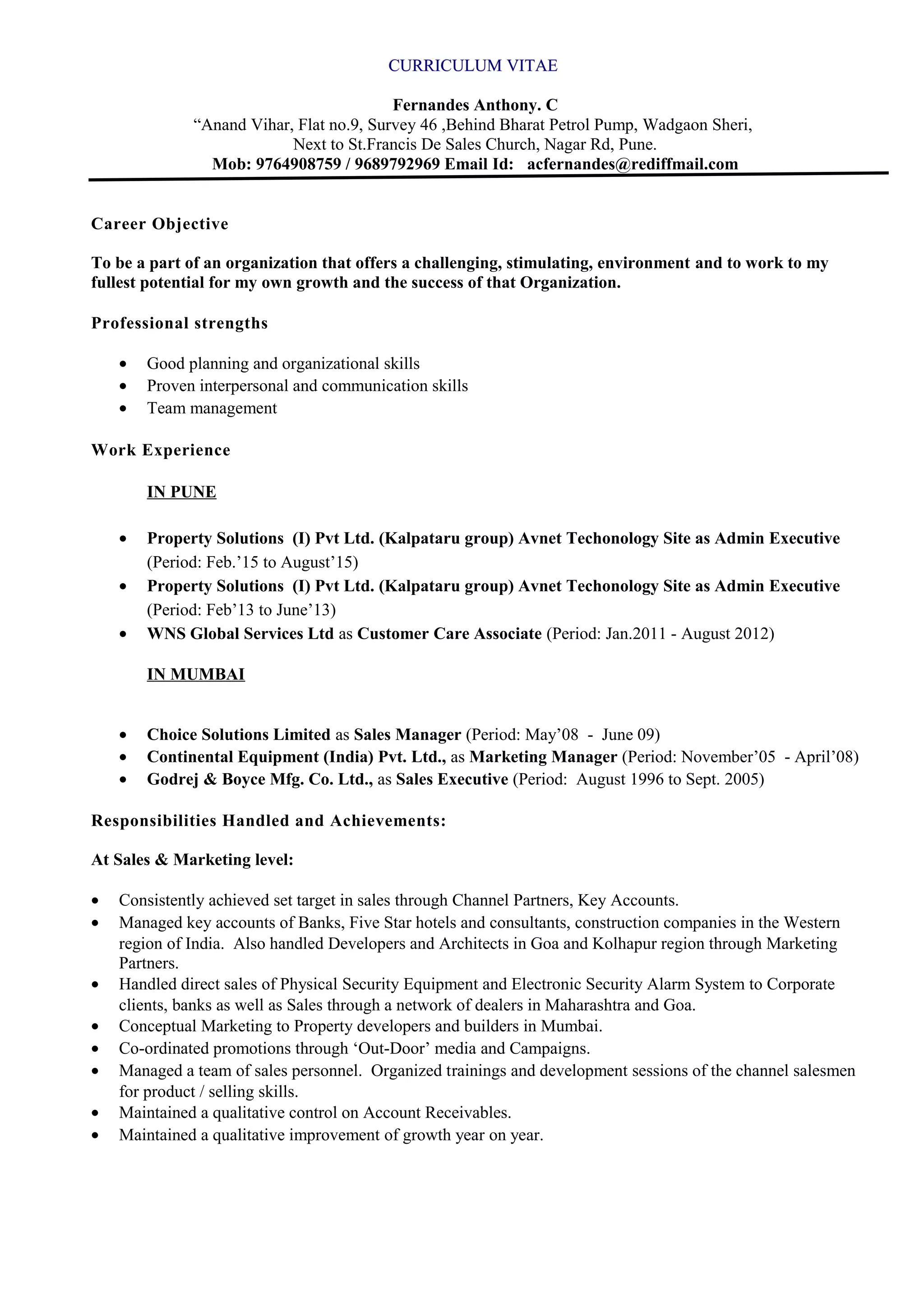 Anthony_CV (R2) | PDF