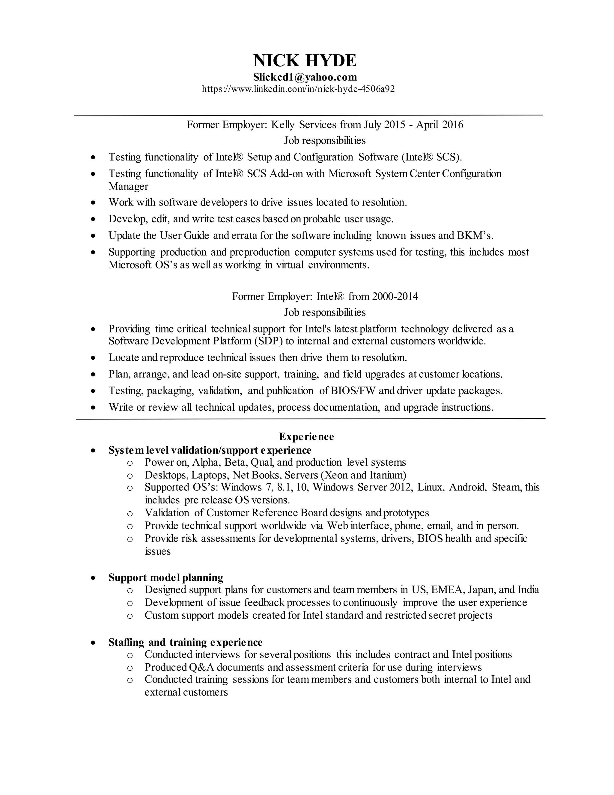 Resume NH | PDF