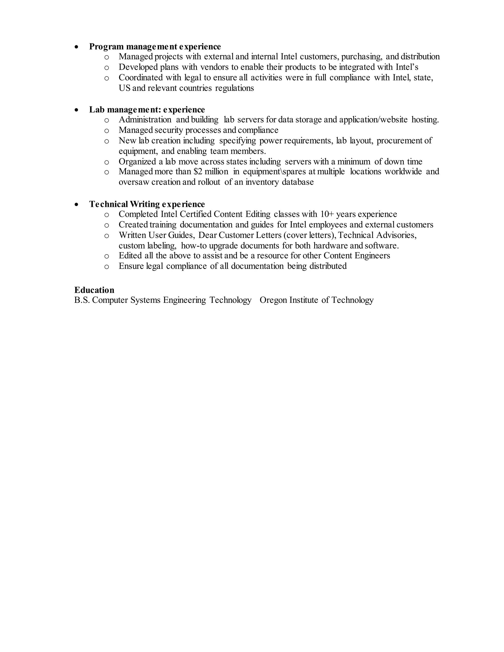 Resume NH | PDF